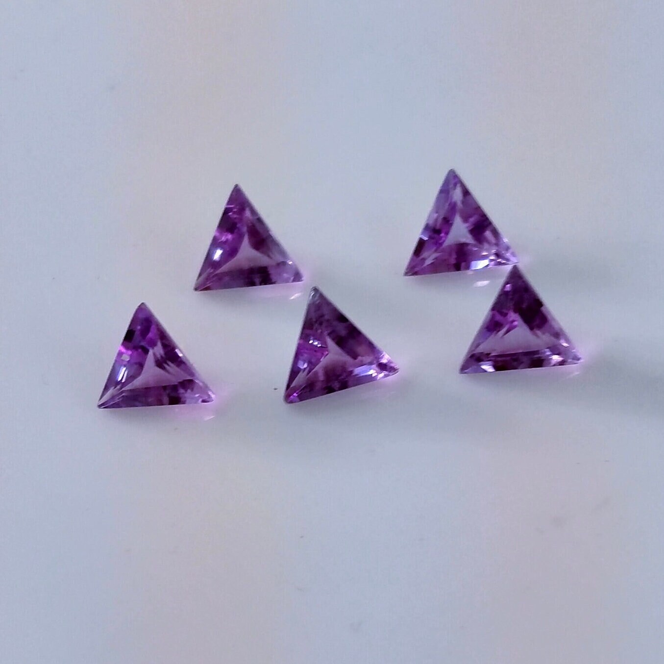 Triangle Cut African Amethyst, AAA Quality Amethyst Lot, Natural ...