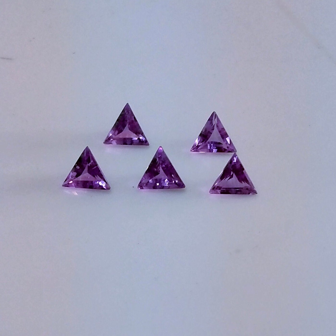 Triangle Cut African Amethyst, AAA Quality Amethyst Lot, Natural ...