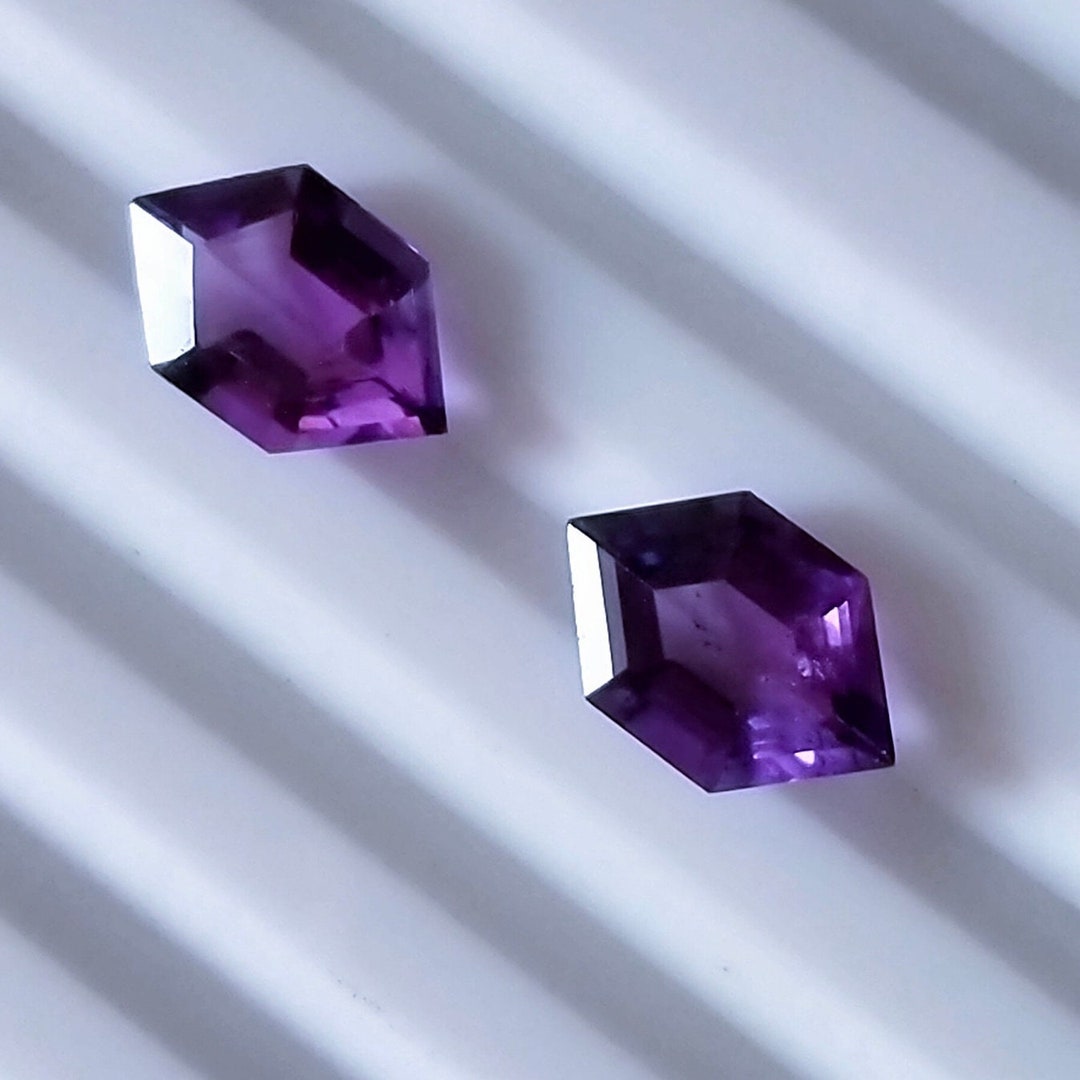 Fancy Hexa Cut African Amethyst, Amethyst Loose, Calibrated Amethyst ...