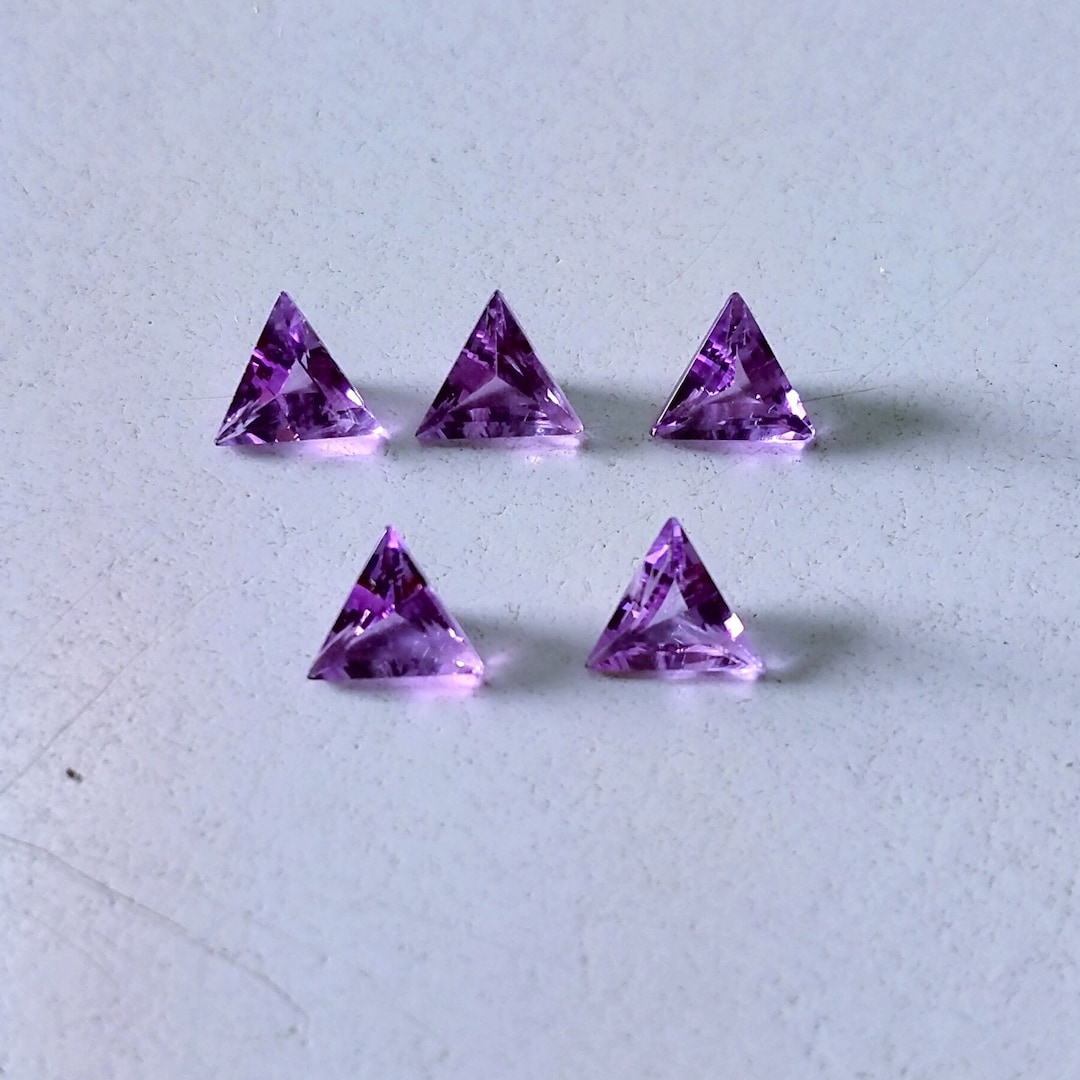 Triangle Cut African Amethyst, AAA Quality Amethyst Lot, Natural ...