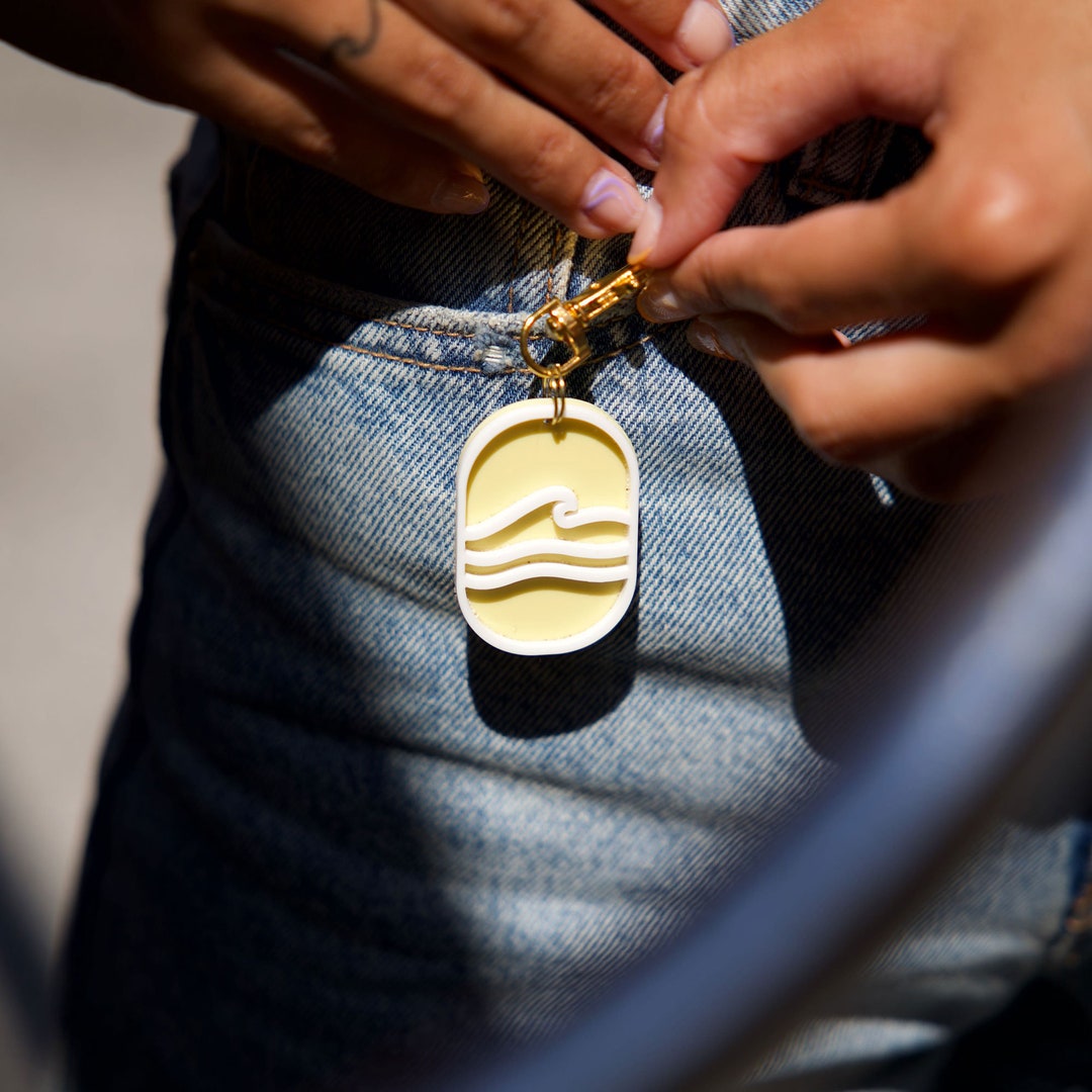 Wave Keychain, Acrylic Wave Keyring, Surf Object, Lifestyle Item, Cool ...