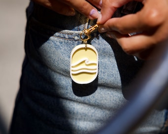 Wooden Surfboard Keyring WAVE Curved Like a Surfboard - Etsy UK