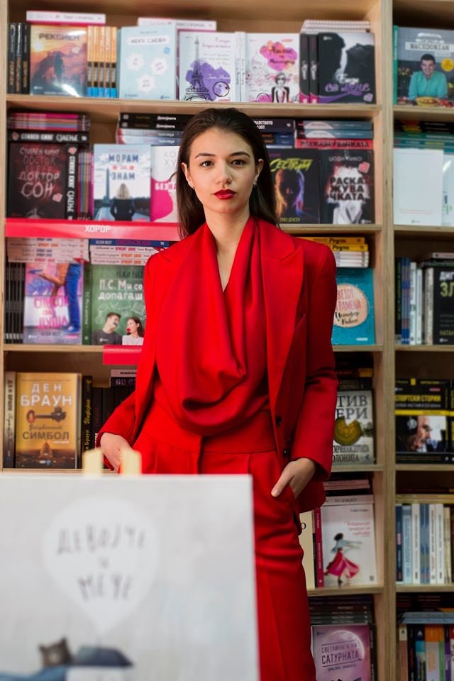 Bright Red Suit Jacket, Custom Made Blazer, Formal Ladies Straight Cut ...