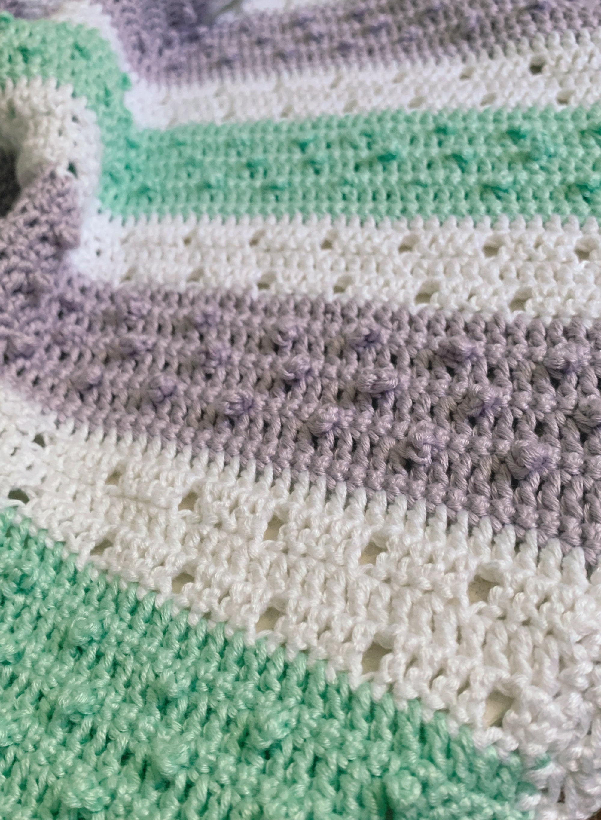 The Pretty Picot Baby Blanket Crochet Pattern DIGITAL PATTERN ONLY - Etsy