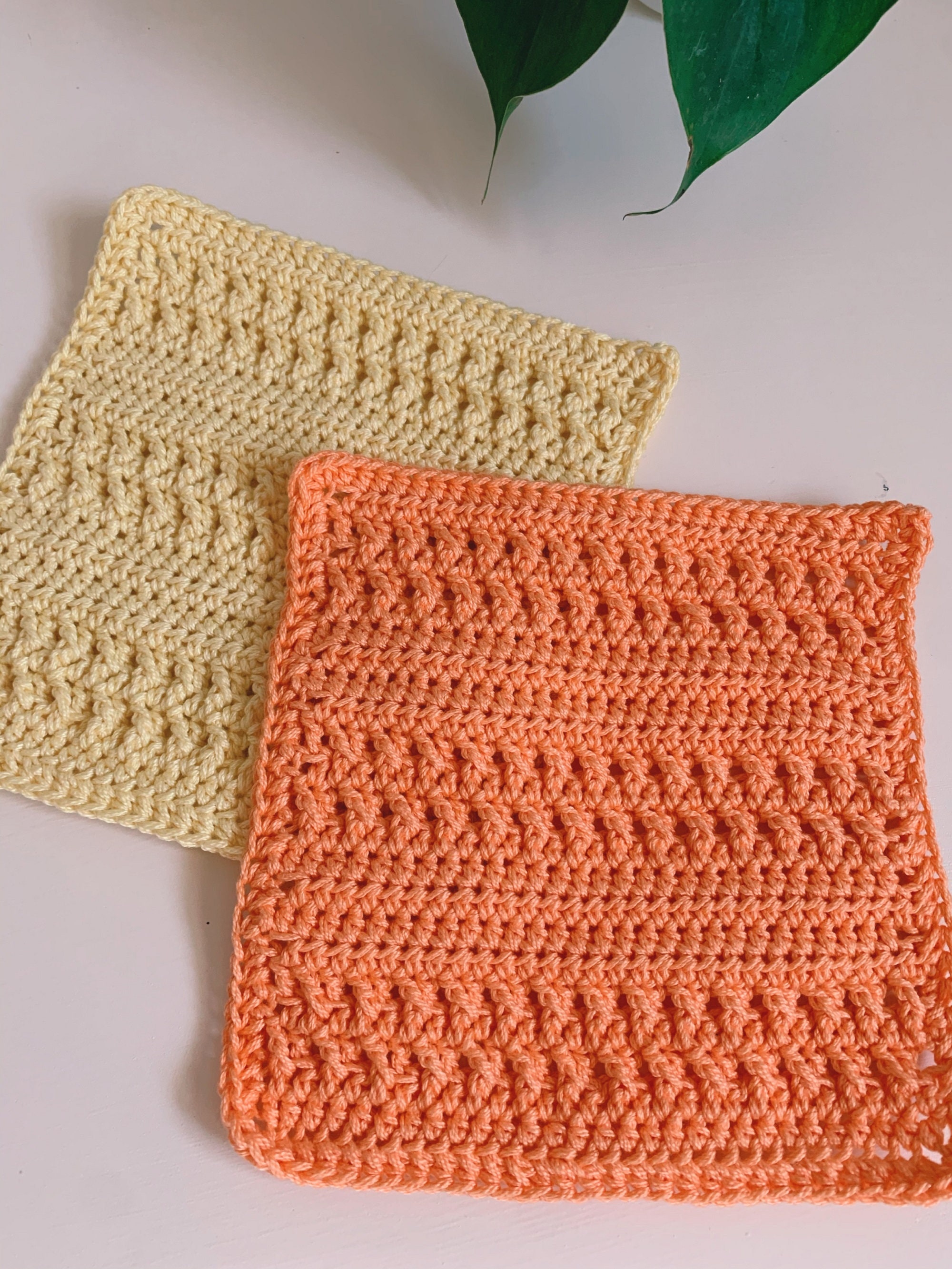 The Summer Ridges Dishcloth/washcloth Crochet Pattern DIGITAL PATTERN ...