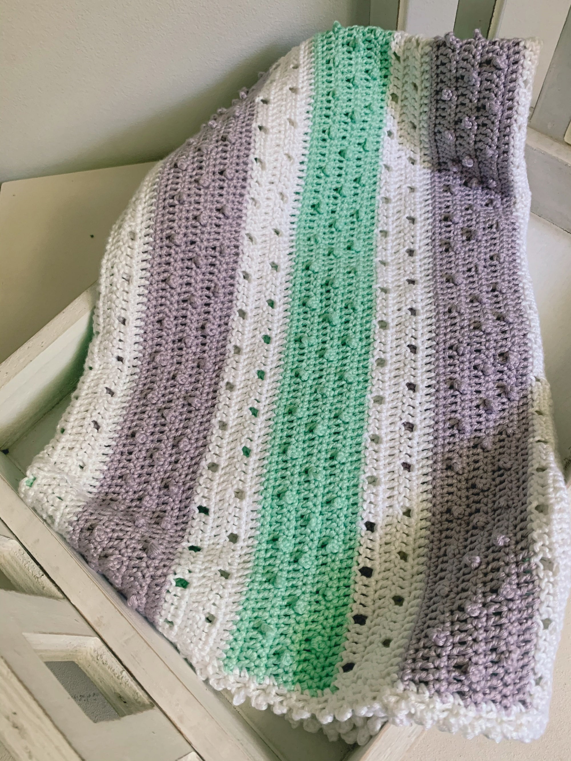 The Pretty Picot Baby Blanket Crochet Pattern DIGITAL PATTERN ONLY - Etsy