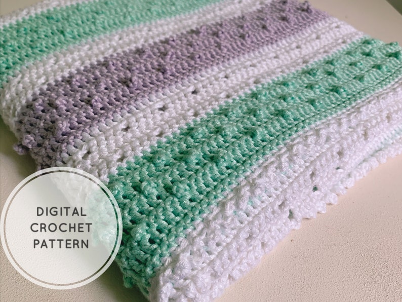 The Pretty Picot Baby Blanket Crochet Pattern DIGITAL PATTERN ONLY - Etsy