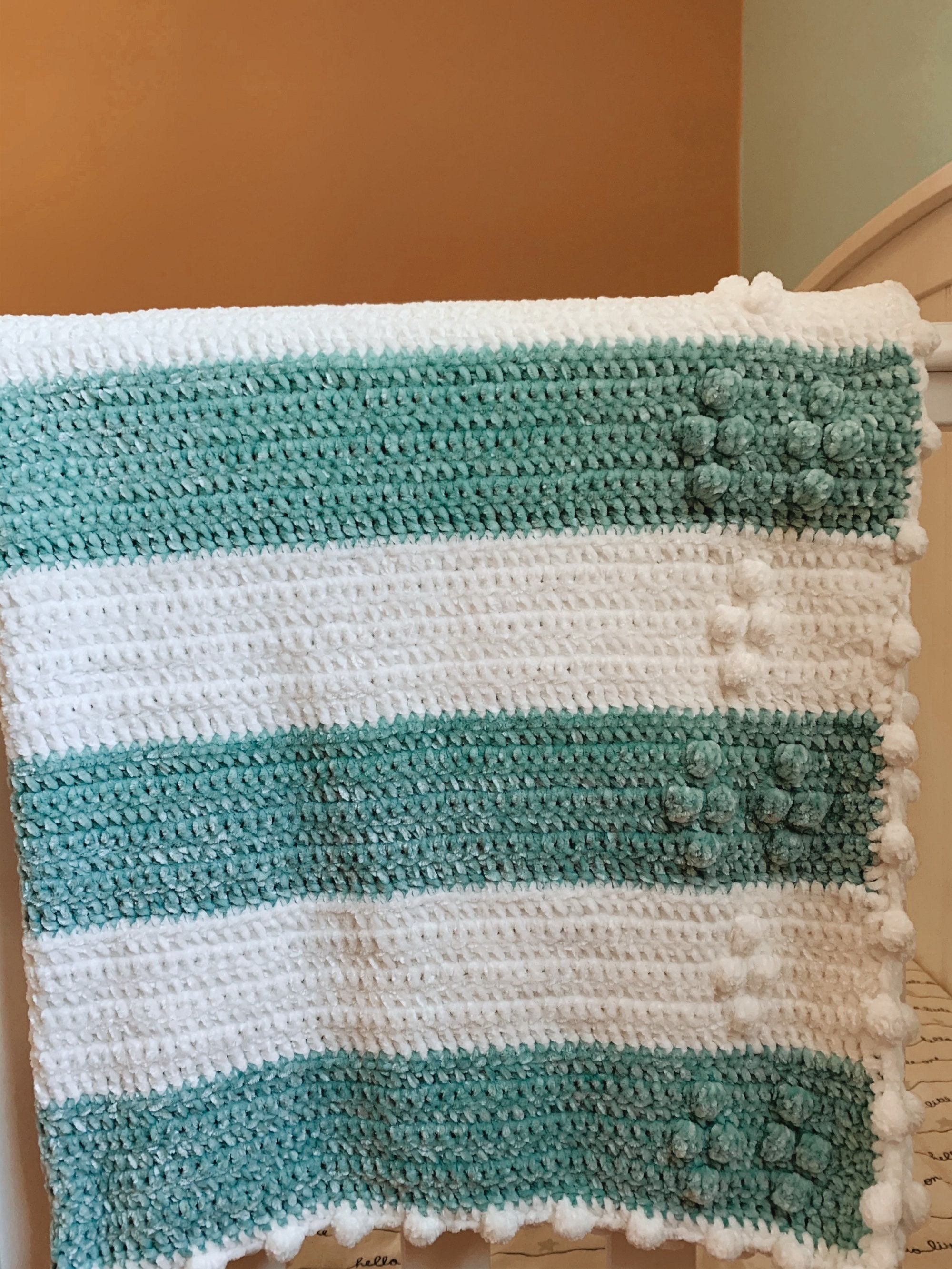 The Diamond Velvet Baby Blanket Crochet Pattern DIGITAL - Etsy