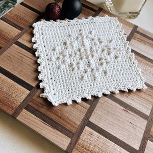 The Holiday Snowflake Dishcloth/washcloth Crochet Pattern | DIGITAL ...