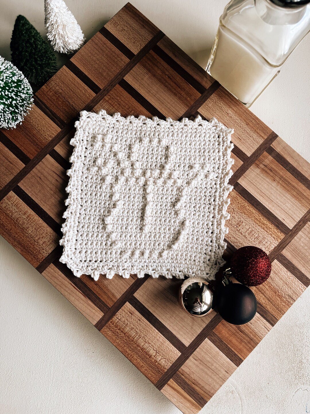 The Holiday Snowman Dishcloth/washcloth Crochet Pattern | DIGITAL ...