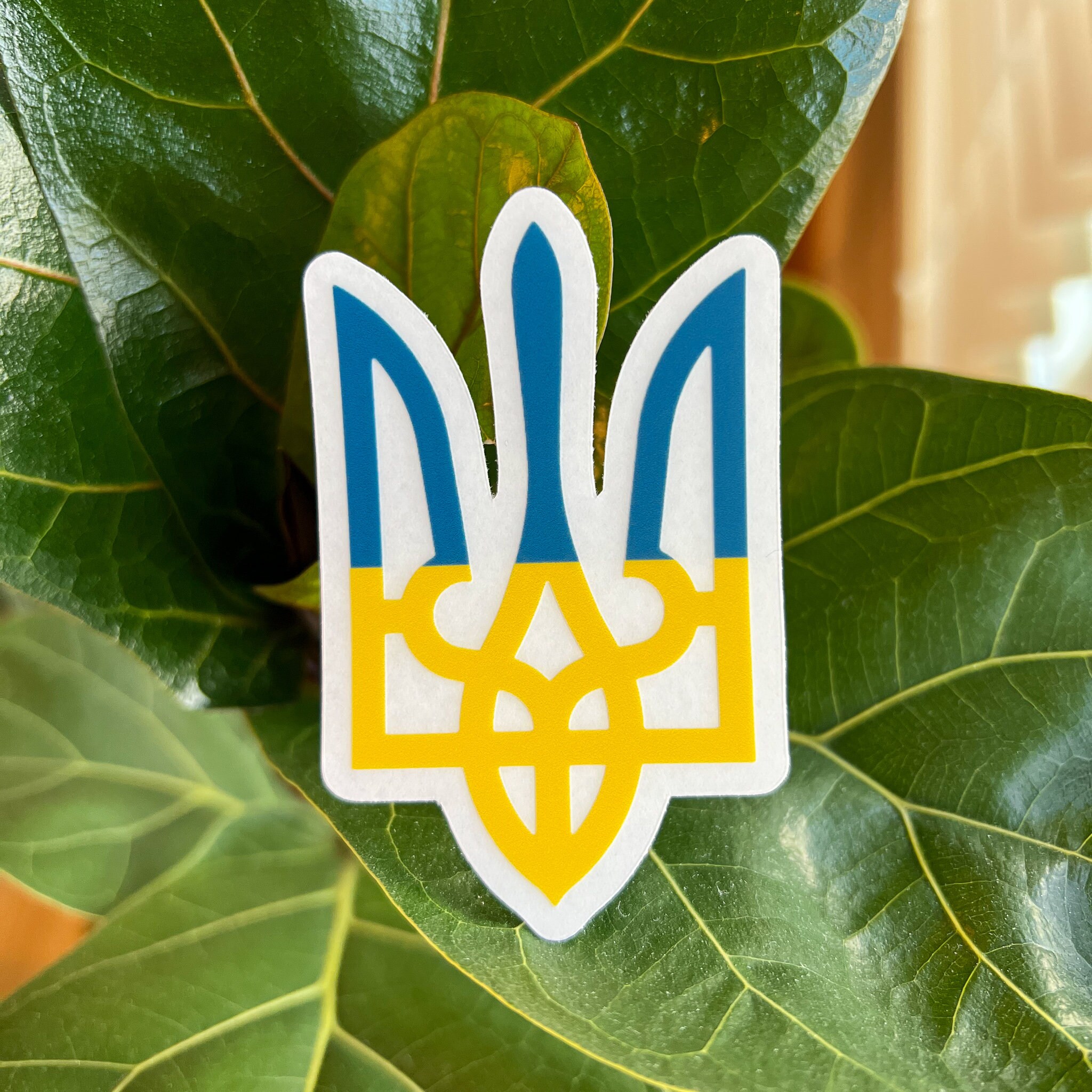 Ukraine Trident tryzub 3 Clear Stickers Ukrainian - Etsy