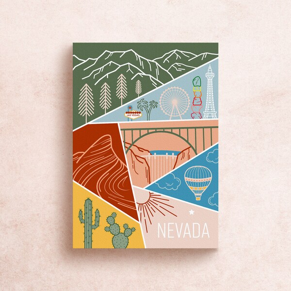 Las Vegas Postcard - Etsy
