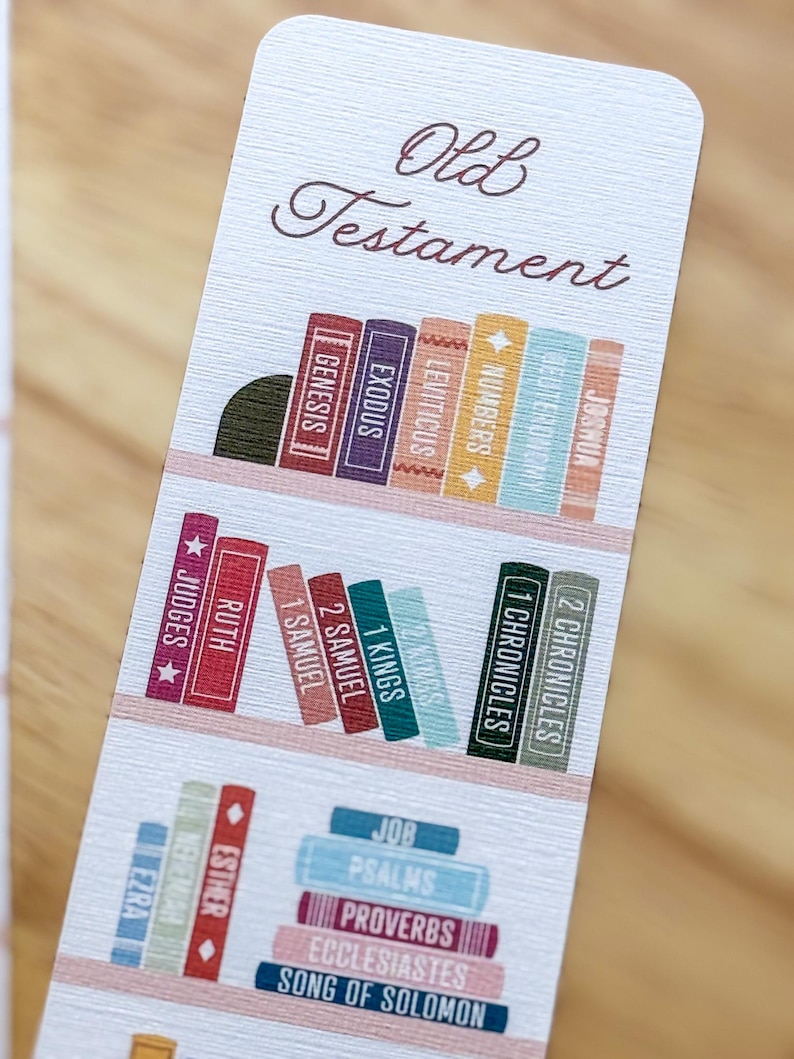 Books of the Bible Bookmark | Size 2"x7" Old and New Testament ...
