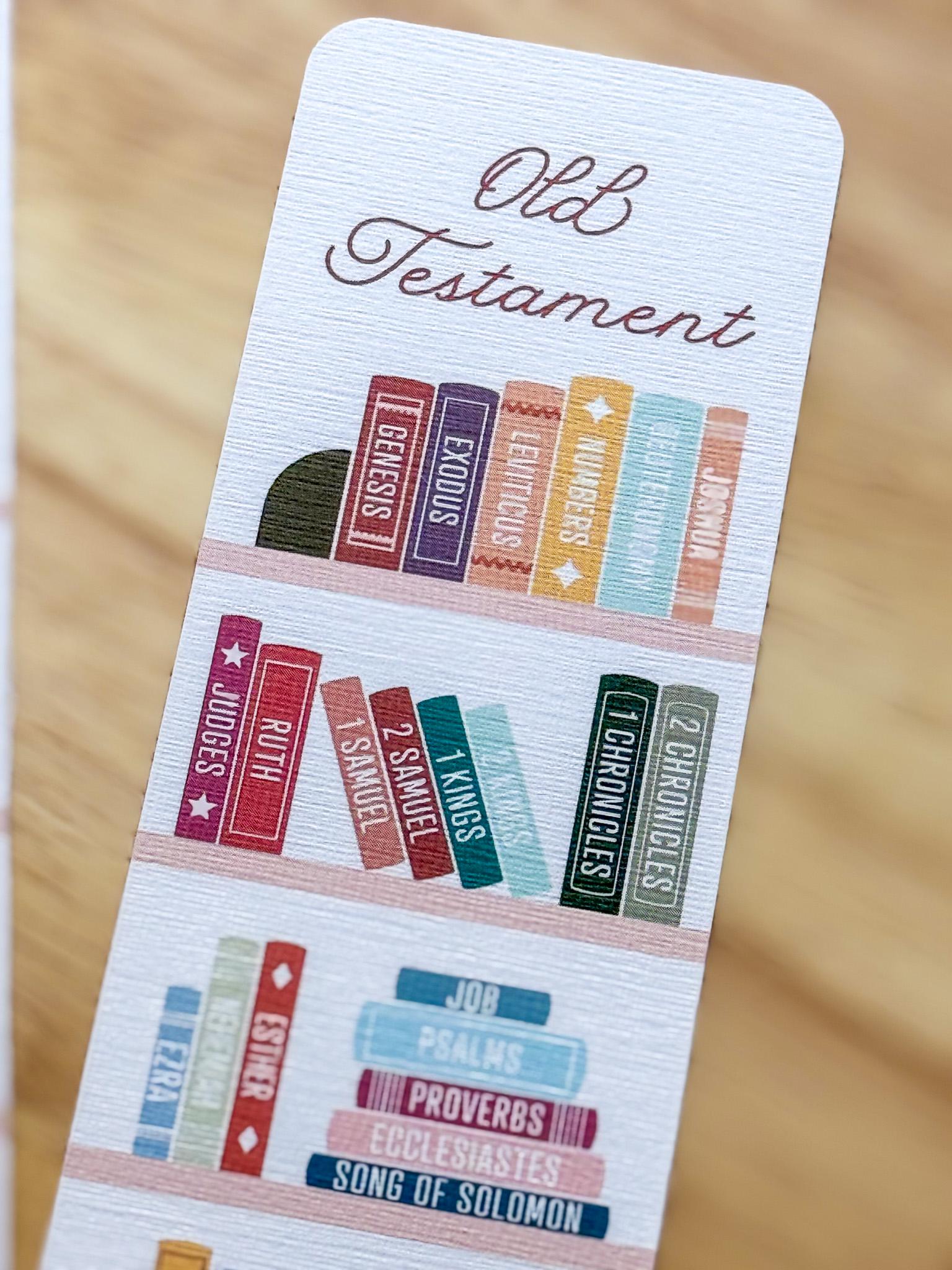 Books of the Bible Bookmark | Size 2"x7" Old and New Testament ...