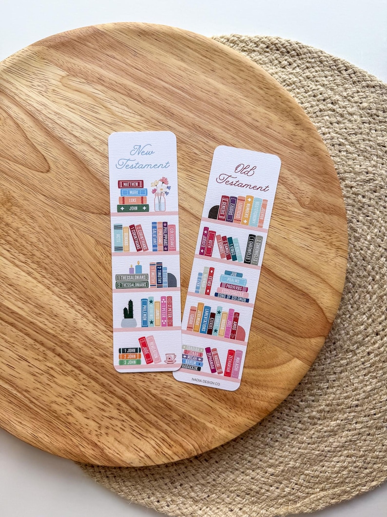 Books of the Bible Bookmark | Size 2"x7" Old and New Testament ...