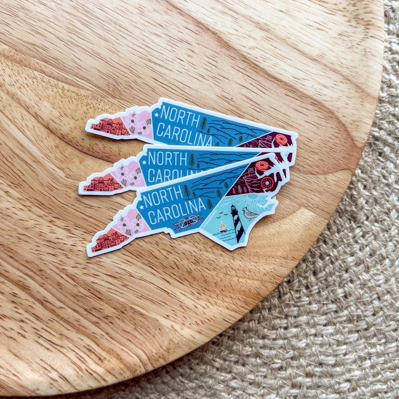 North Carolina Sticker - Etsy