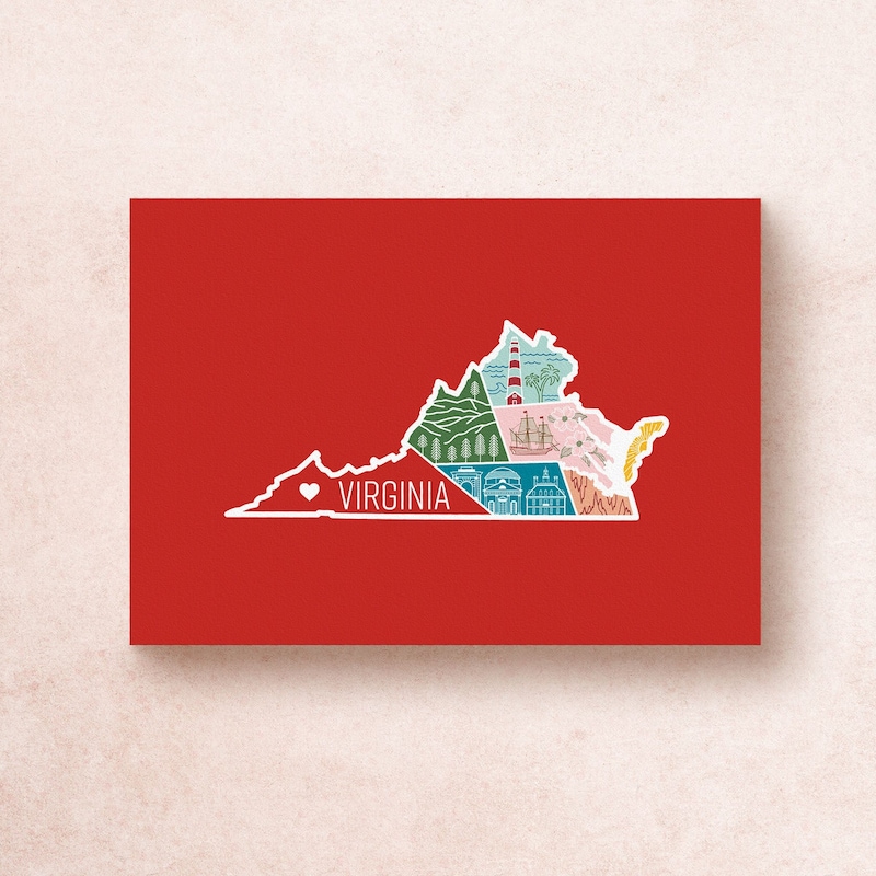 Virginia Postcards - Etsy
