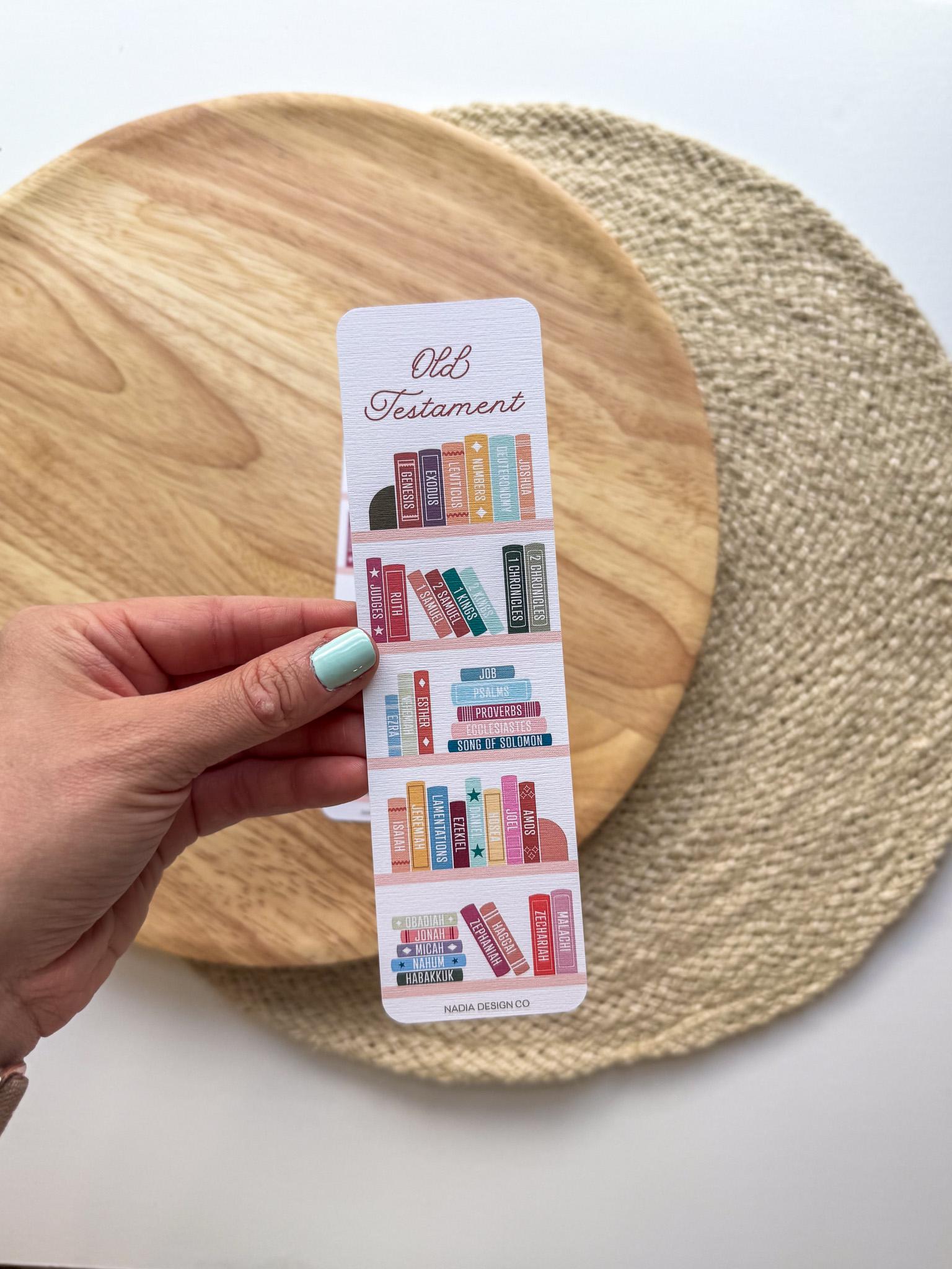 Books of the Bible Bookmark | Size 2"x7" Old and New Testament ...