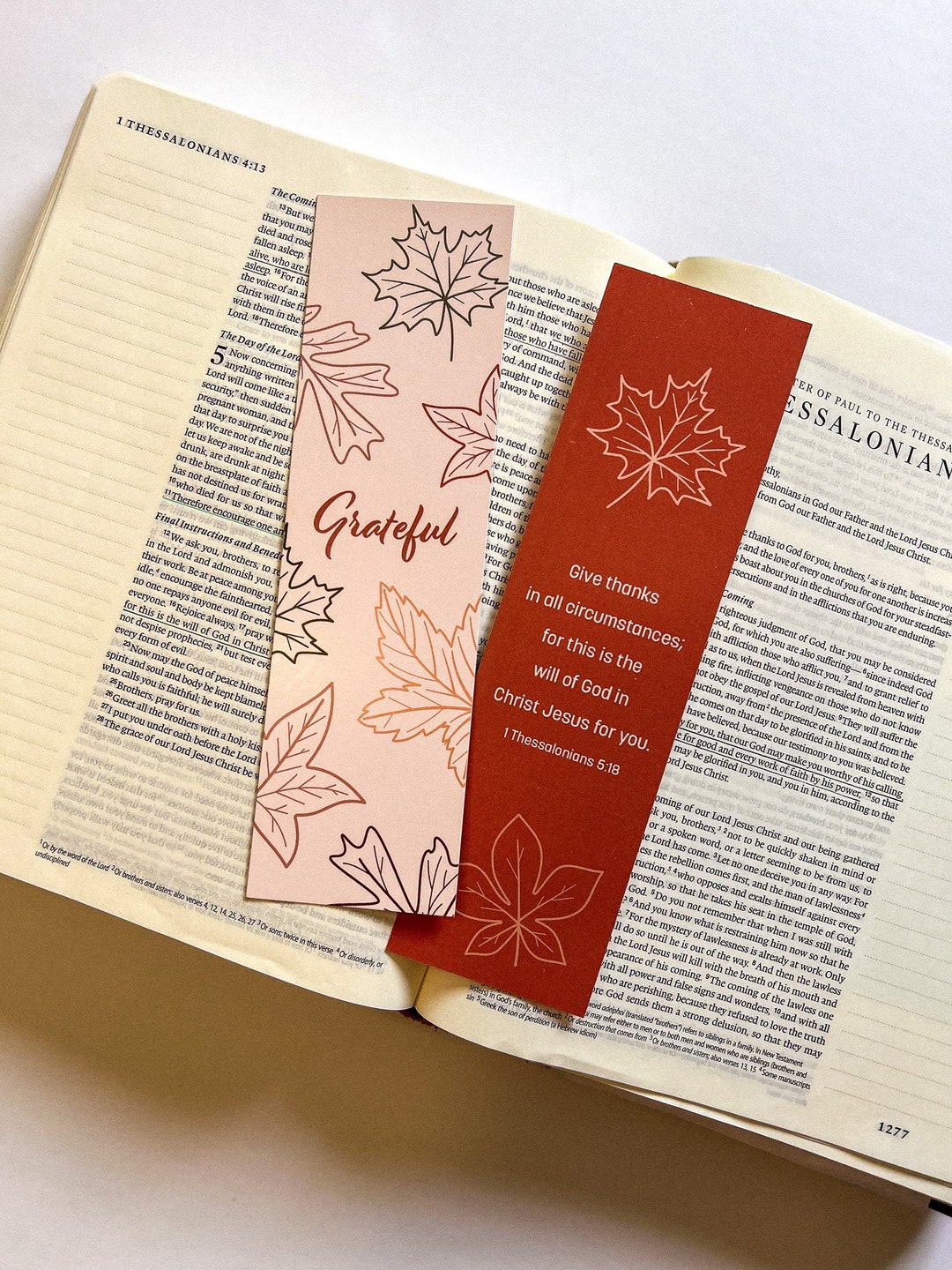 Grateful Verse Bookmarks ESV | 1 Thessalonians 5:18 Give Thanks ...