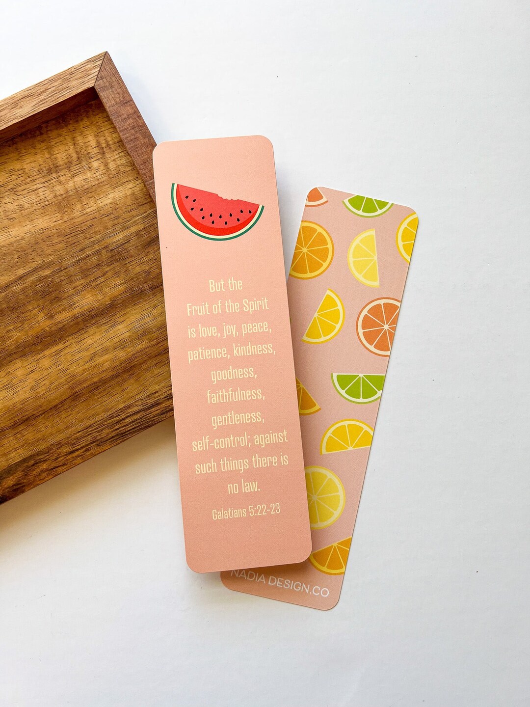 Fruit of the Spirit Verse Bookmarks Galatians 5:22-23 ESV | Size 2"x7 ...