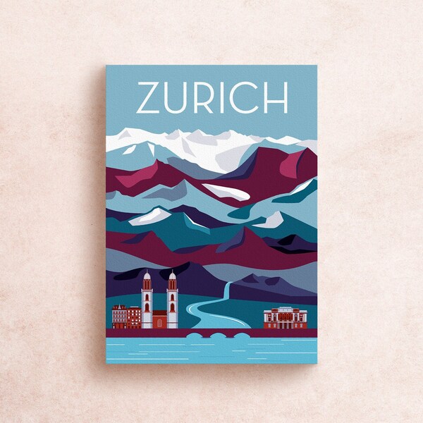 Swiss Postcard - Etsy