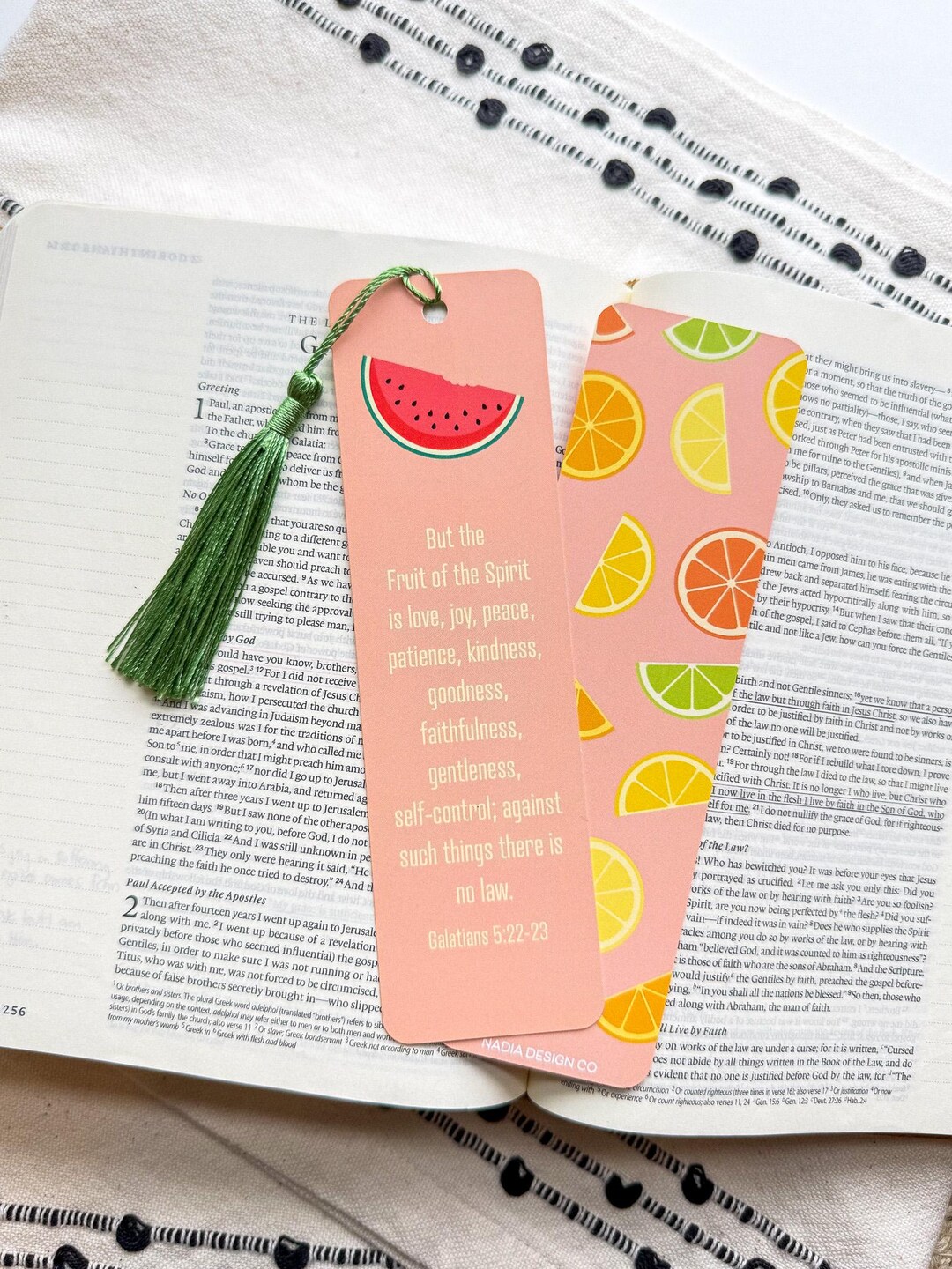 Fruit of the Spirit Galatians 5:22-23 ESV Bible Verse Bookmarks | Size ...
