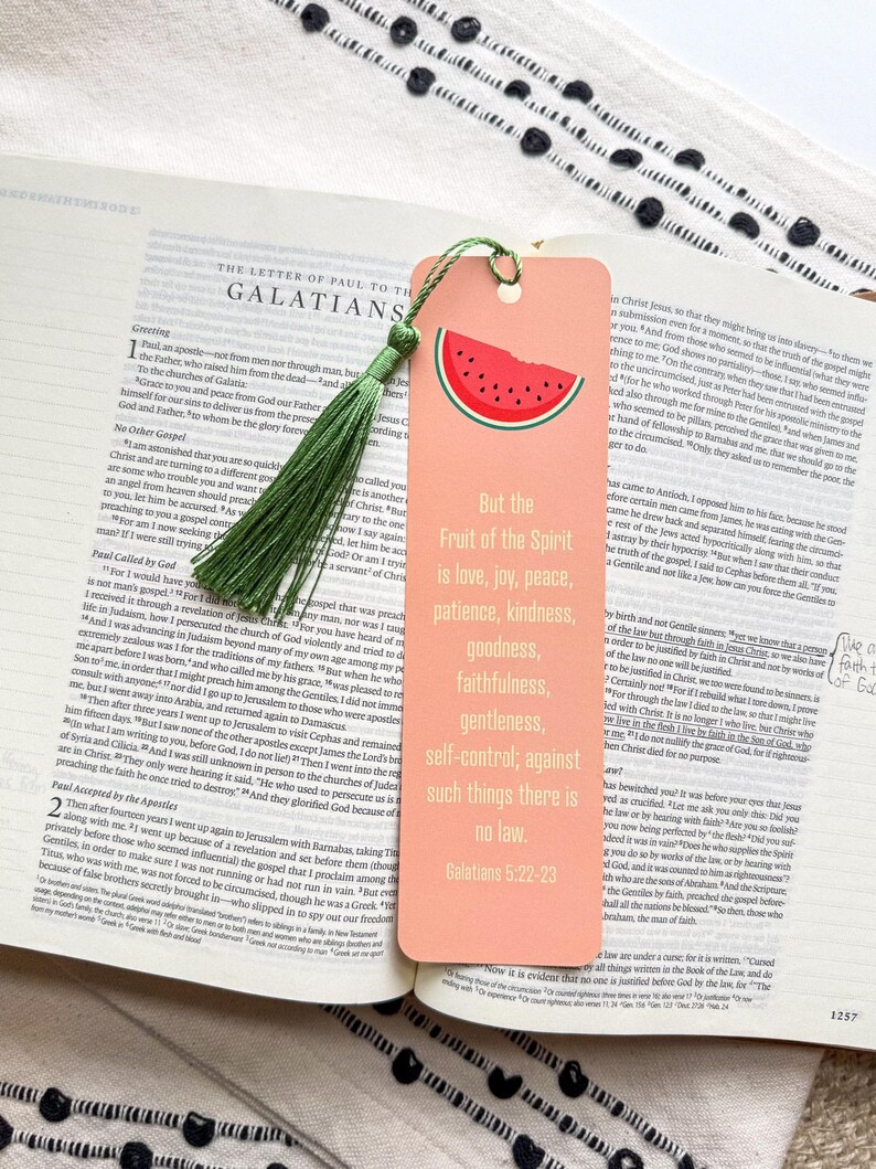 Fruit of the Spirit Galatians 5:22-23 ESV Bible Verse Bookmarks | Size ...