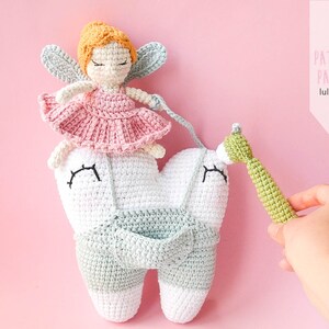 Tooth Fairy Crochet Pattern Tooth Fairy Amigurumi Pattern Tooth Fairy ...