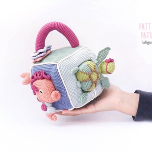 Sea Animals Activity Cube Crochet Pattern Sensory Toy Amigurumi Pattern ...
