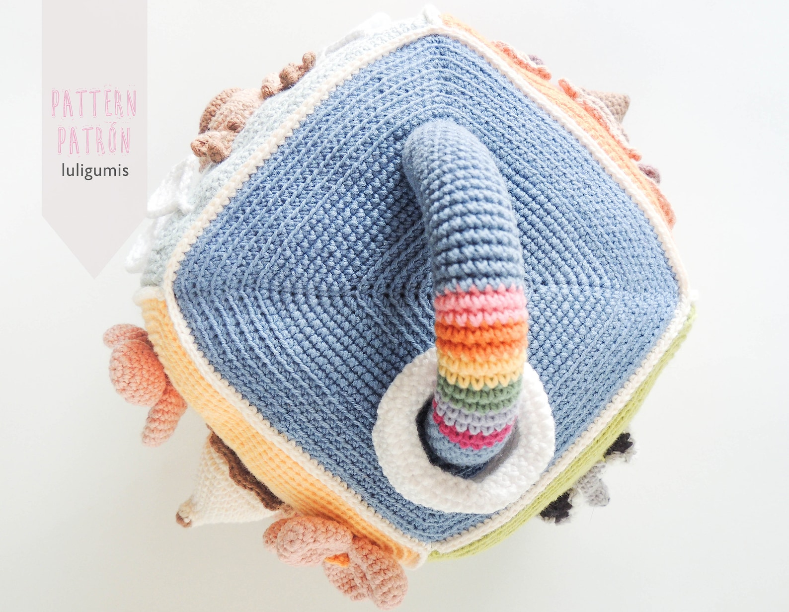 Animals Activity Cube Crochet Pattern Sensory Toy Woodland Toy ...