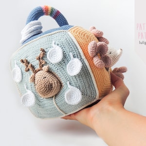 Animals Activity Cube Crochet Pattern Sensory Toy Woodland Toy ...