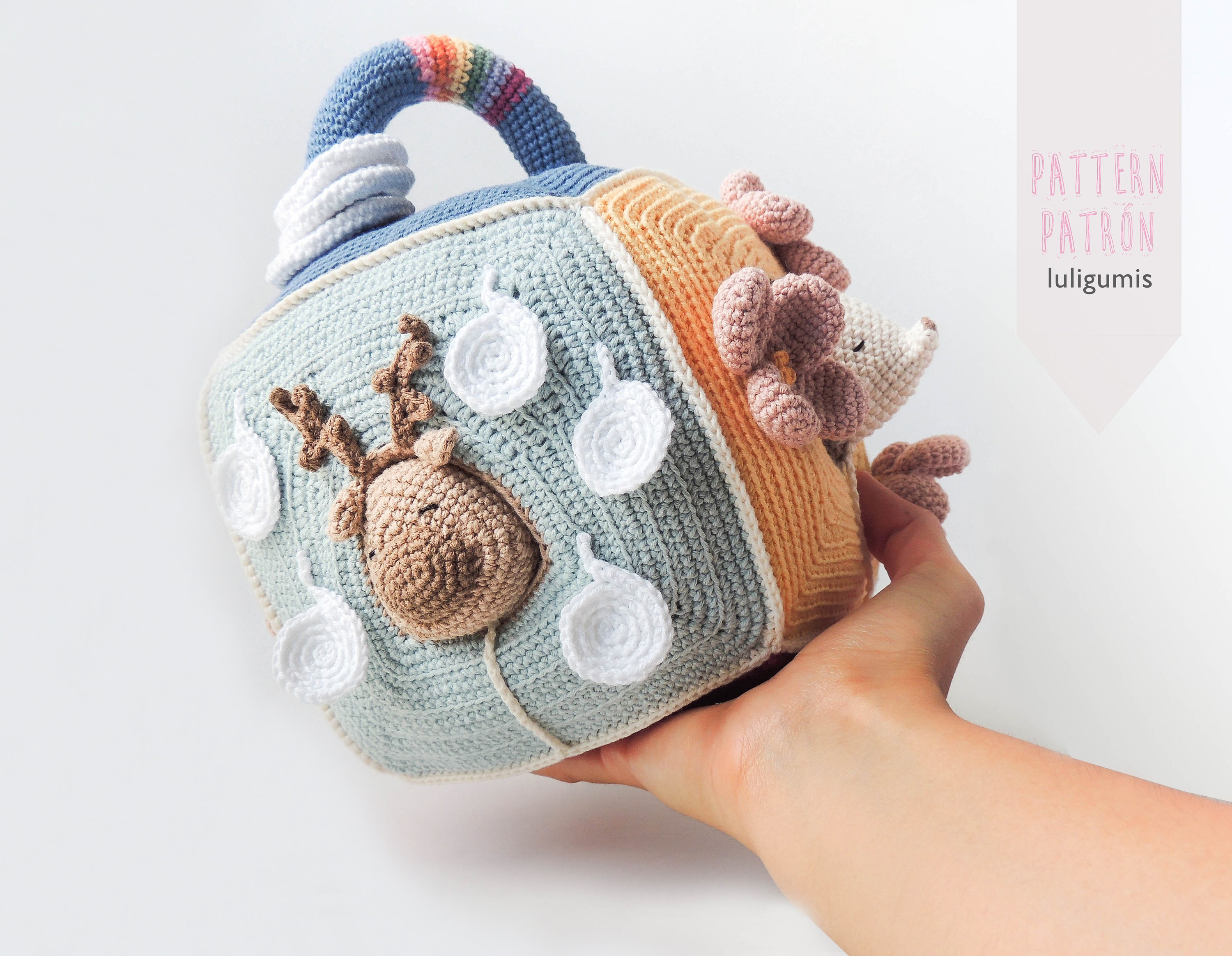 Animals Activity Cube Crochet Pattern Sensory Toy Woodland Toy - Etsy UK