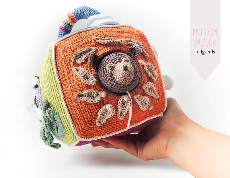 Animals Activity Cube Crochet Pattern Sensory Toy Woodland Toy ...