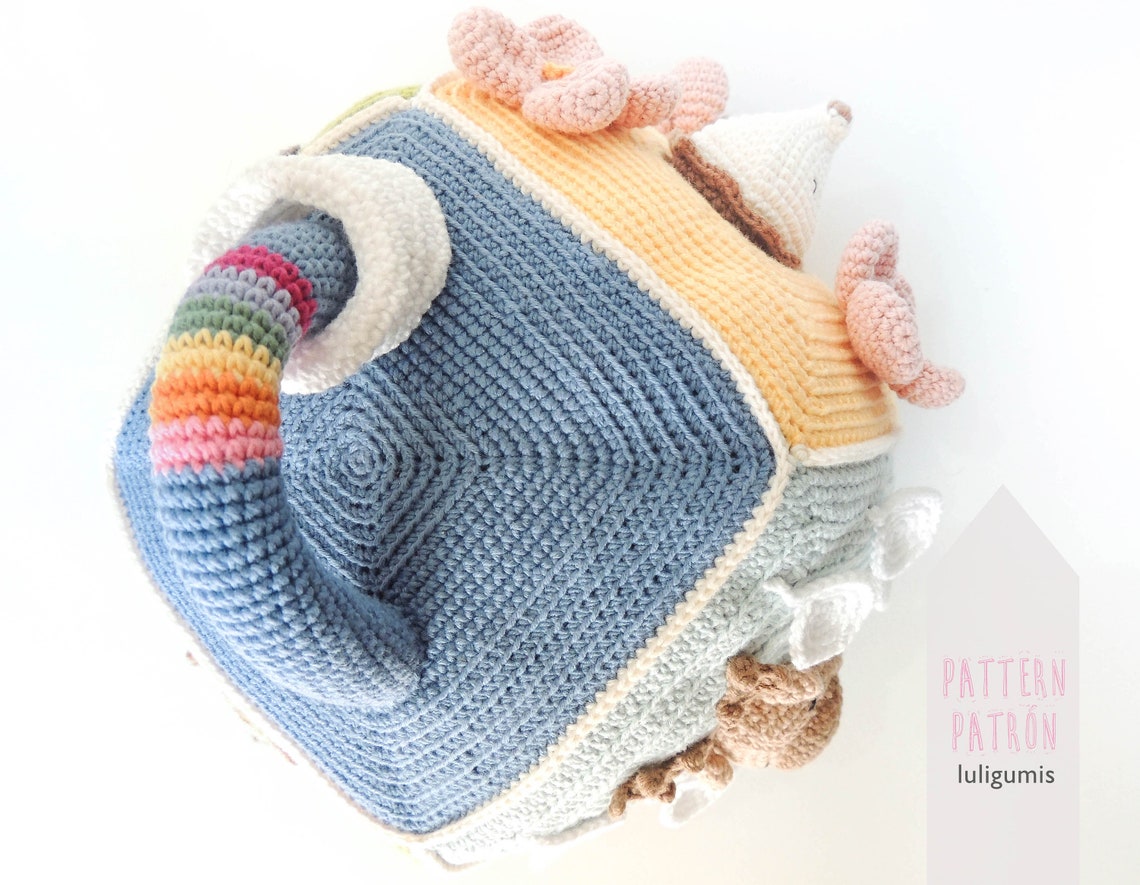 Animals Activity Cube Crochet Pattern Sensory Toy Woodland Toy - Etsy ...