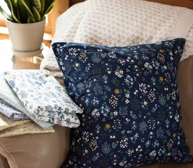 Rifle Paper Co Floral Decorative Throw Pillow Living Room | Etsy