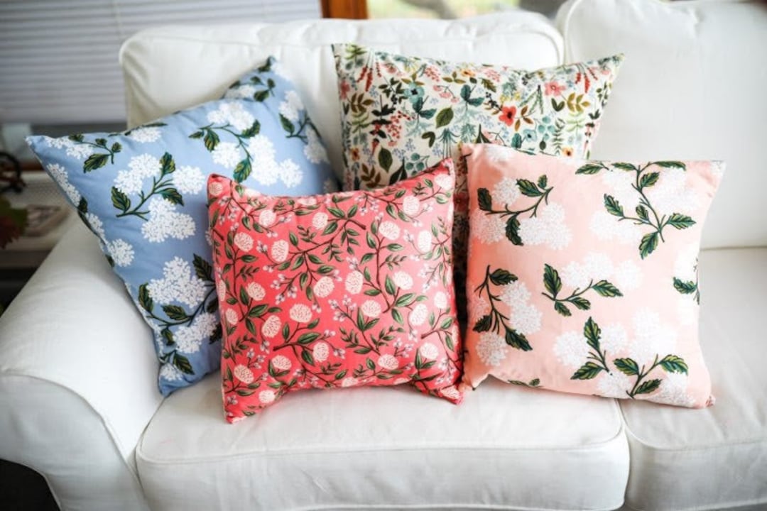 Rifle Paper Co Floral Decorative Throw Pillow, Living Room Decor, Patio ...