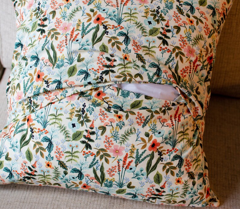 Rifle Paper Co Floral Decorative Throw Pillow Living Room | Etsy