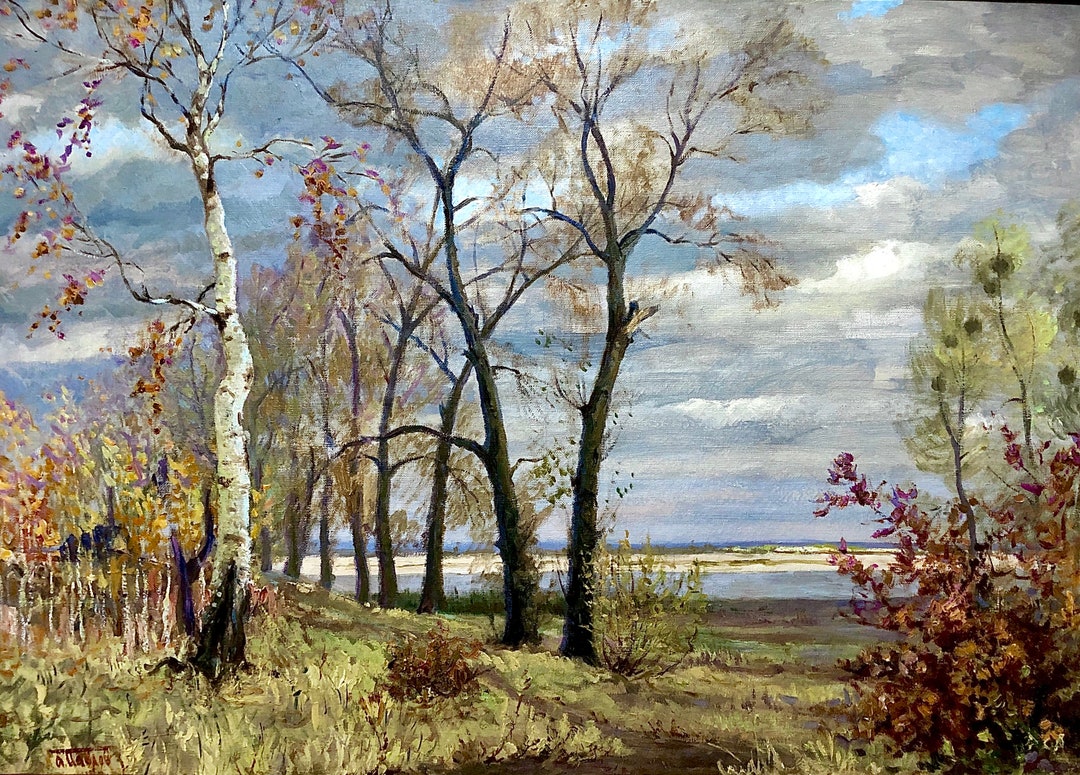 Original Painting Realism Wall Art Landscape Fall Autumn Home Decor ...