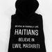 Haitian Hoodie Black and White - Etsy
