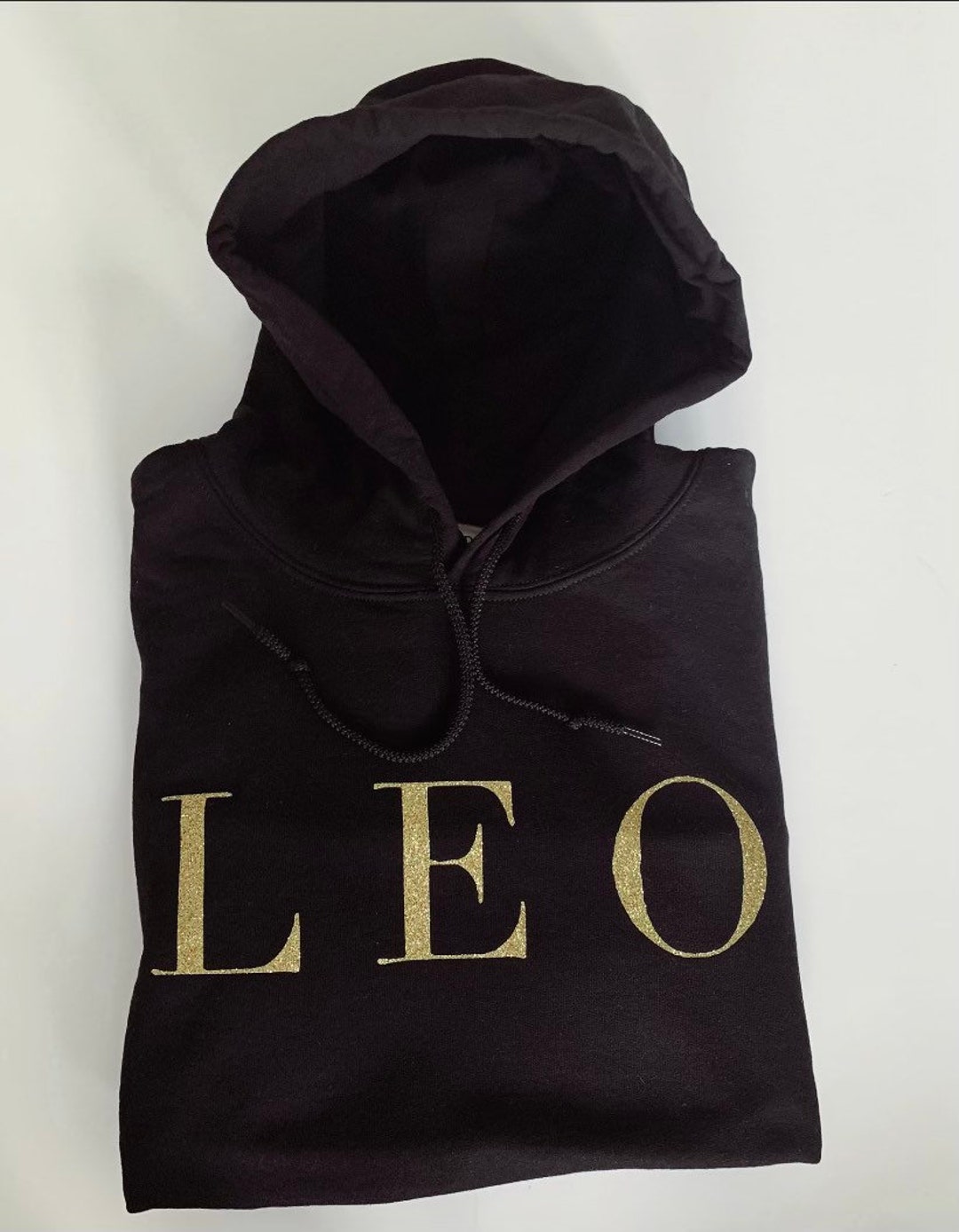 Black and Gold Leo Hoodie - Etsy