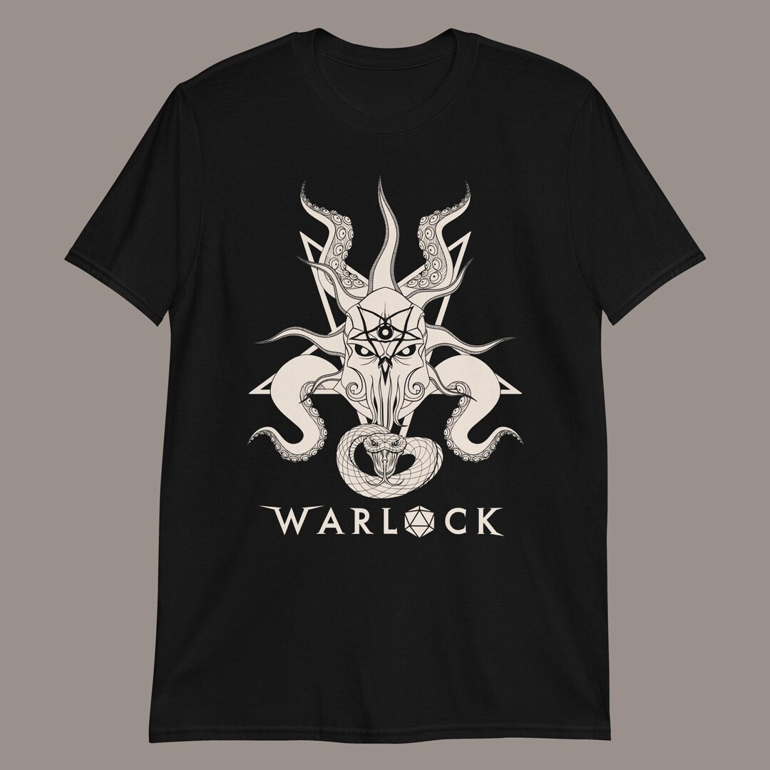 DND WARLOCK SHIRT, Dnd Shirt Men, Dnd Gift, Dungeons and Dragons T ...