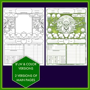 Printable Ranger Character Sheet - DND 5E (PDF) - Etsy
