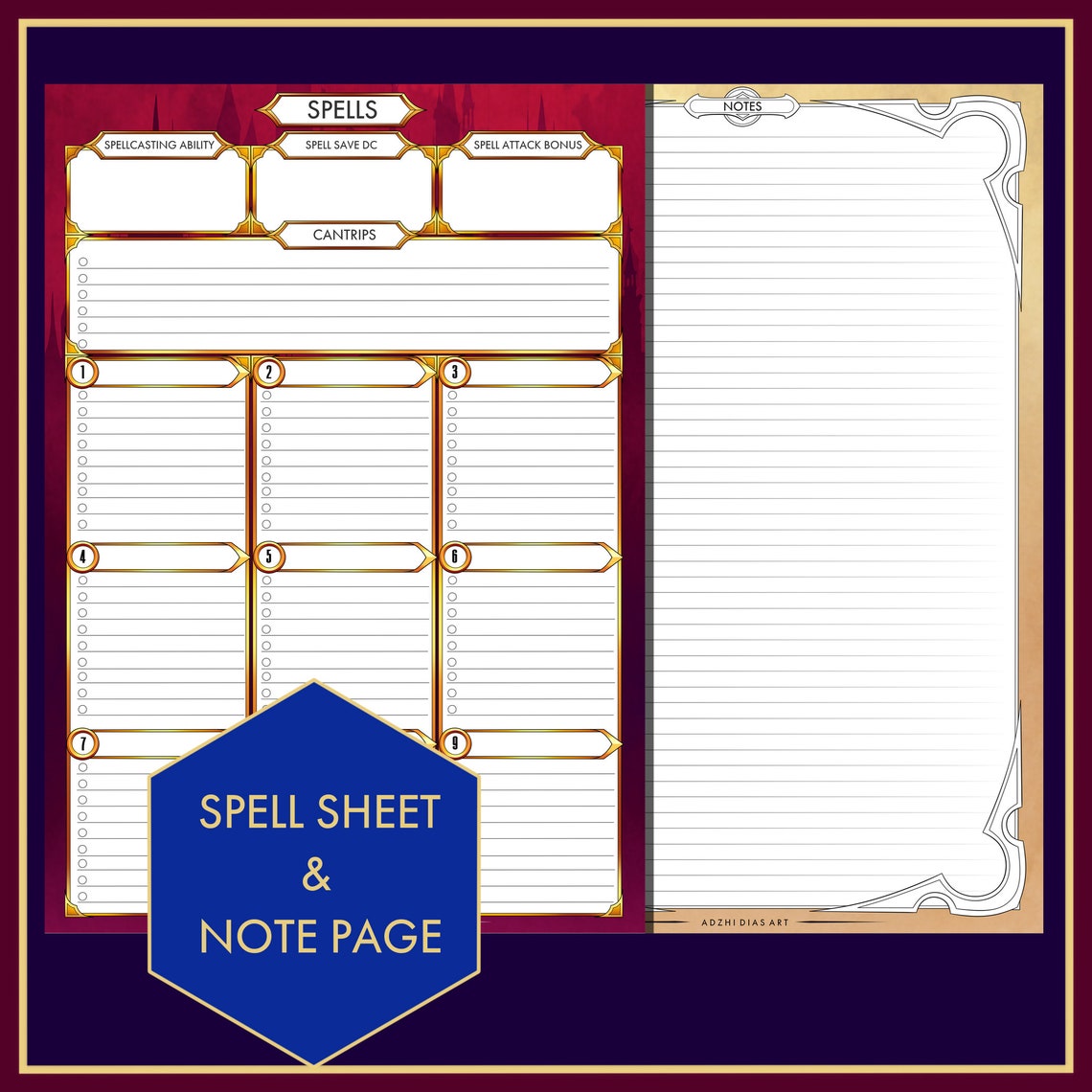 D&D 5E Character Sheets - DND Sheet - PDF for Dungeons and Dragons 5th ...