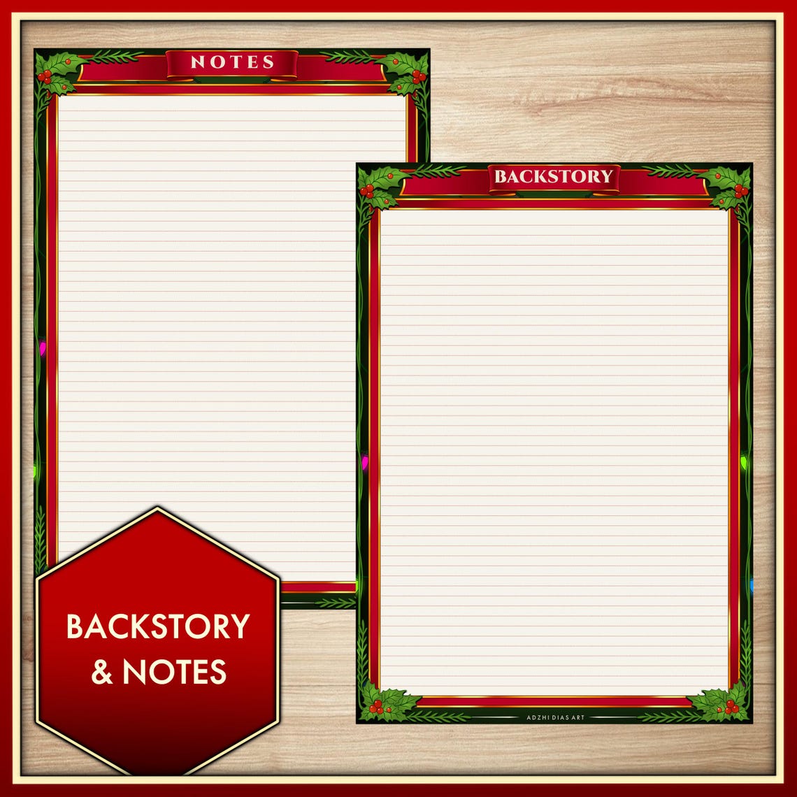 Christmas Dnd 5e Character Sheet | Cozy Winter Theme Printable Page - Etsy