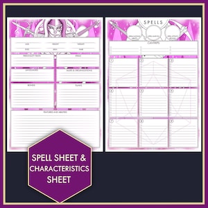 Bard Character Sheet: D&D 5E, Printable Dungeons and Dragons Sheet (PDF ...