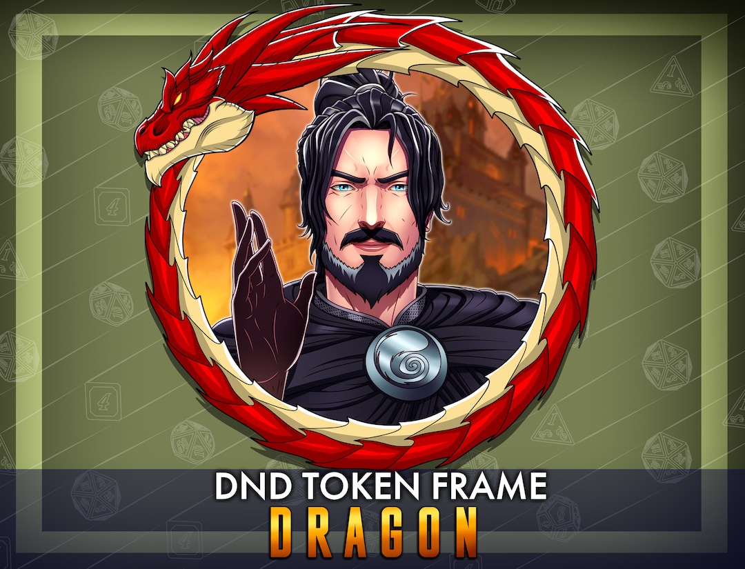 Dragon DND TOKEN Frame/ Digital Token/dungeons and Dragons/pathfinder ...