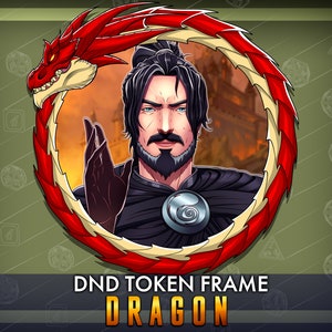 Dragon DND TOKEN Frame/ Digital Token/dungeons and Dragons/pathfinder ...