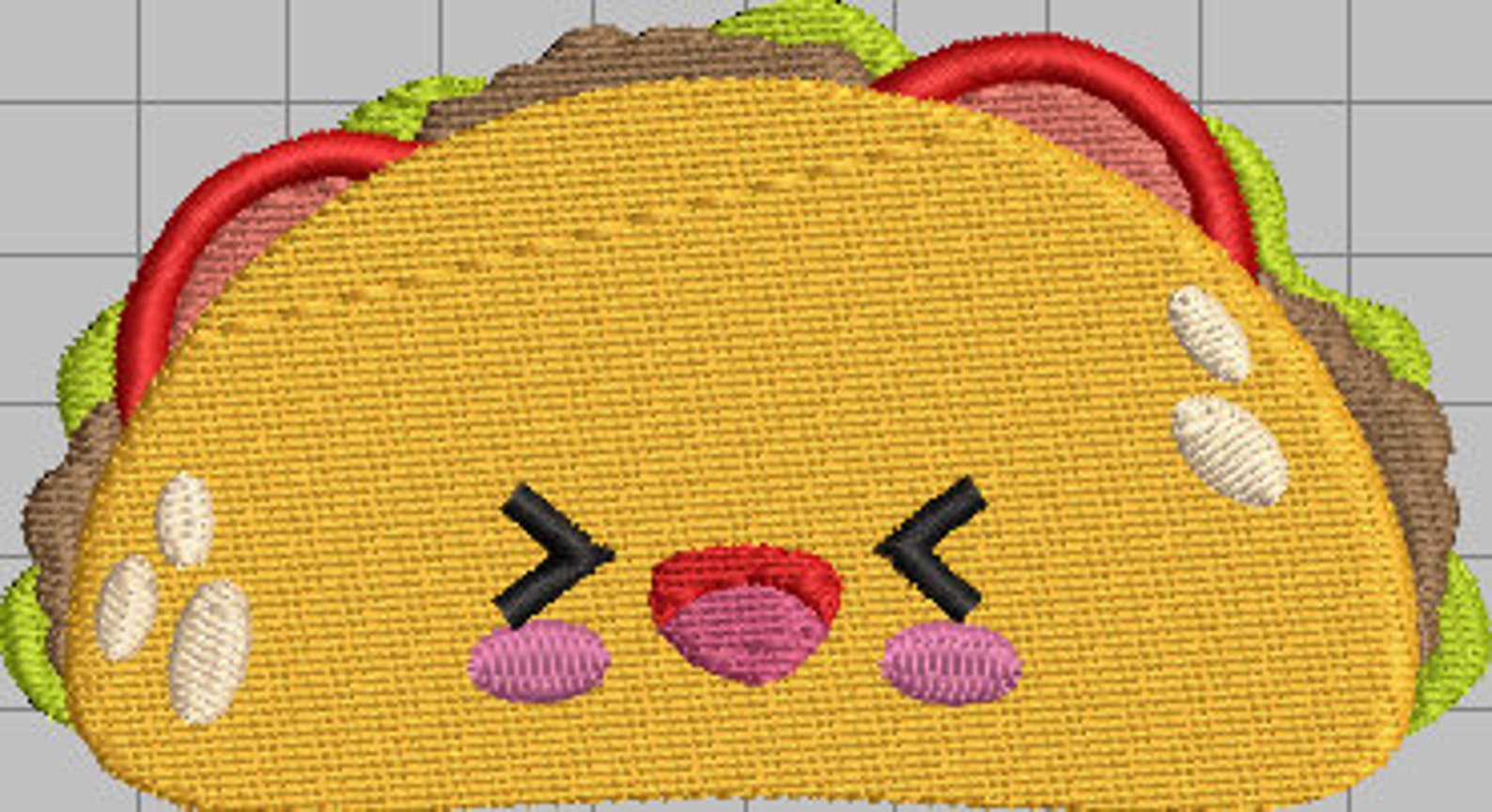 Kawaii Taco Mix 5 Machine Embroidery Designs File 4x4 - Etsy