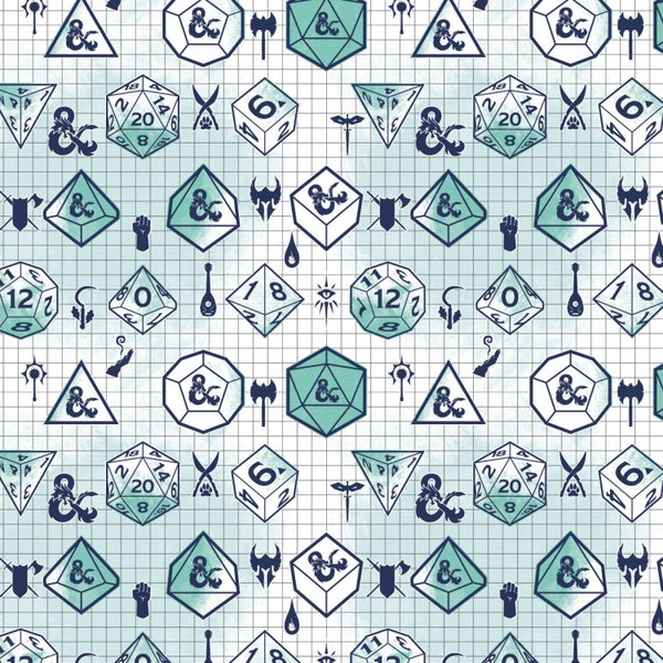 Dungeons and Dragons Fabric by the Yard - Etsy UK