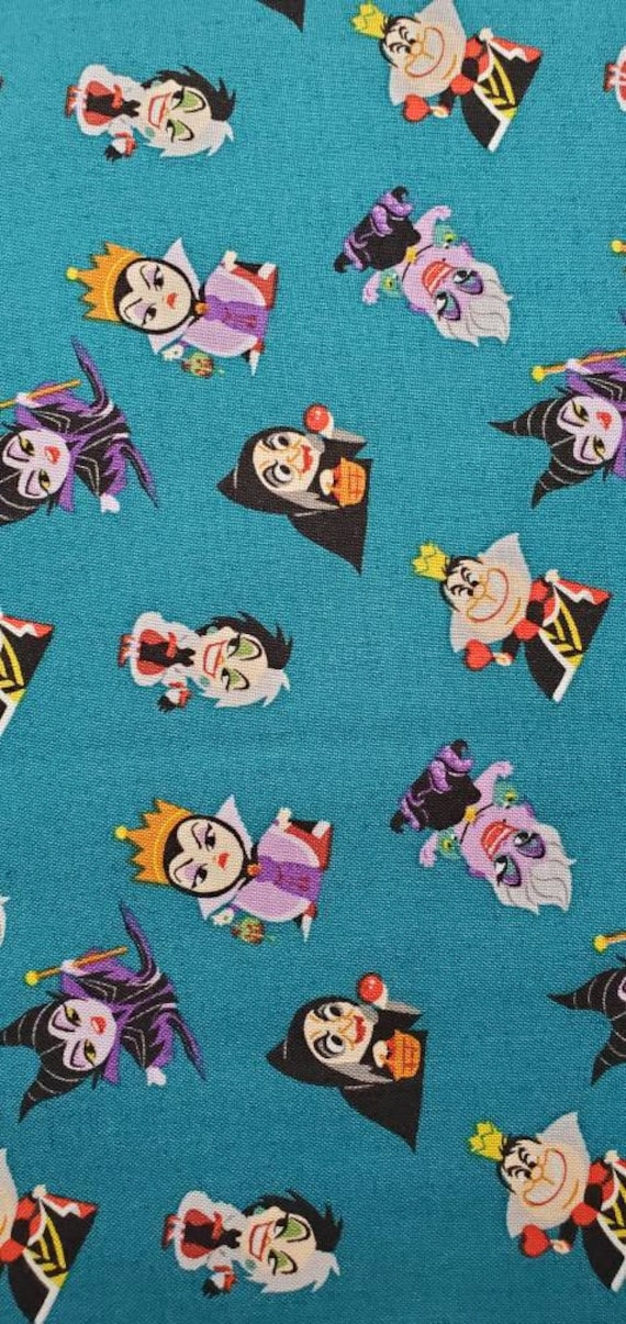 Disney Villains Cotton Fabric - Etsy